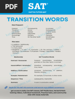 Confusing SAT Transitions | PDF | Career & Growth | Self-Improvement