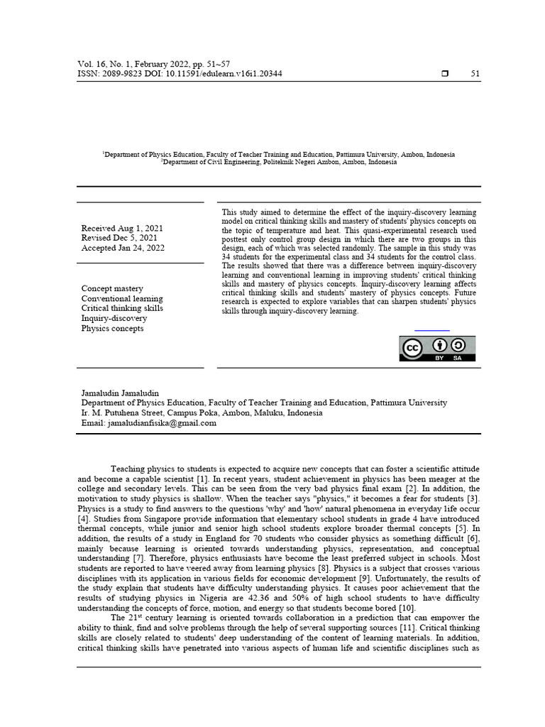 Critical Thinking Skills and Concepts Mastery | PDF | Thought ...
