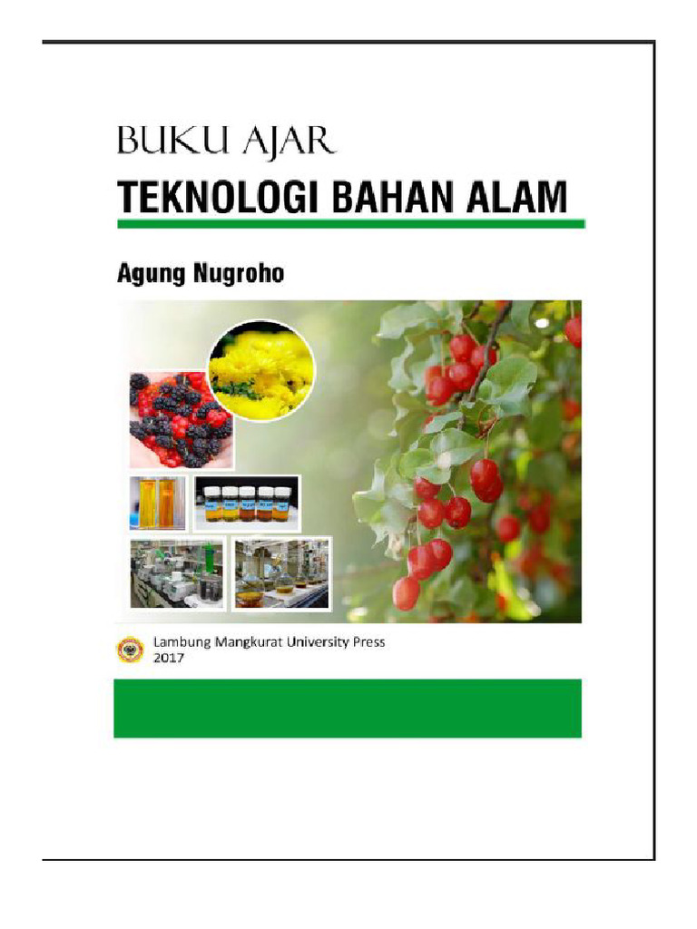 Buku Ajar Teknologi Bahan Alam | PDF