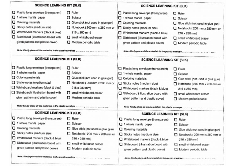 Science Learning Kit | PDF