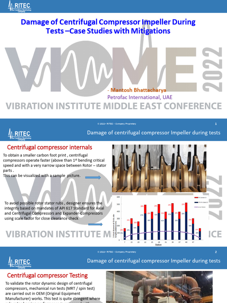 Centrifugal Compressor Impeller Damage Analysis | PDF | Heat Transfer ...