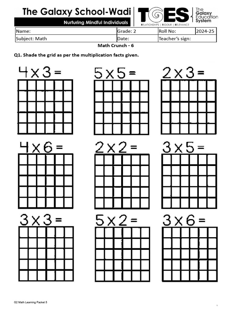 24-25_G2_Math Crunch 6 and 7 (LP5) | PDF