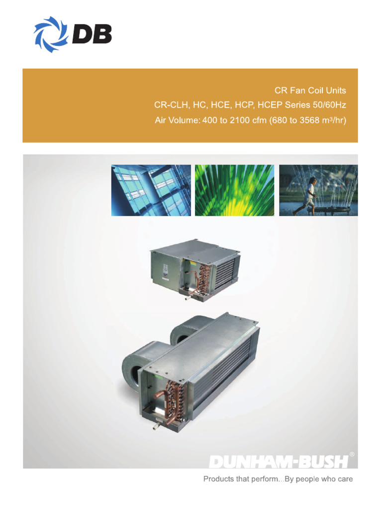Dunham-Bush Ducted Fan Coil Units | PDF | Thermostat | Duct (Flow)