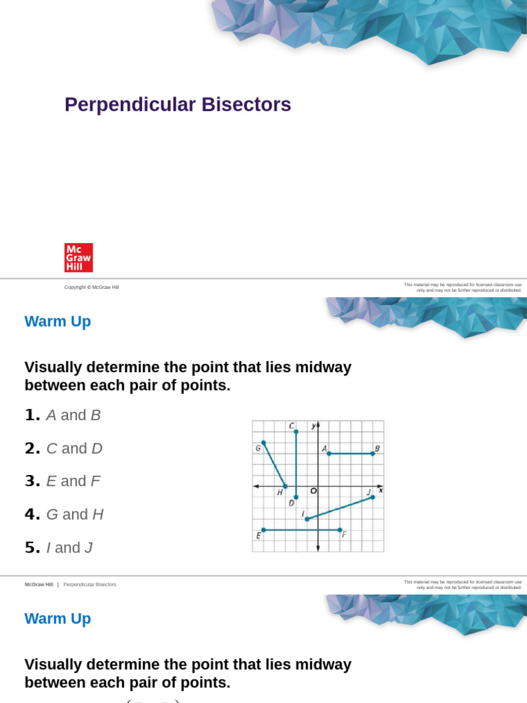 Perpendicular Bisectors | PDF | Perpendicular | Triangle