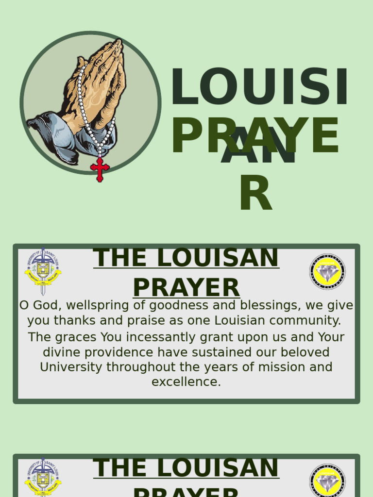 Louisiana Prayer and Physics Curriculum | PDF | Momentum | Prayer