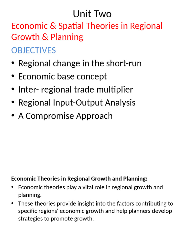 New Region Unit Two | PDF | Economic Growth | Input–Output Model