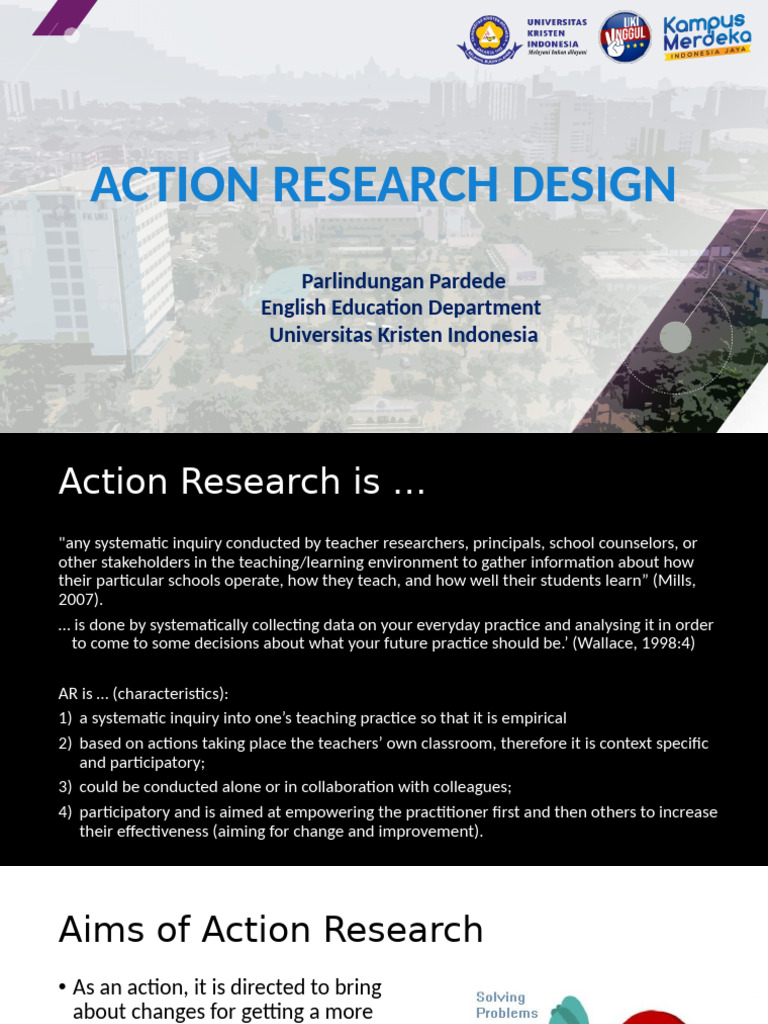 Slide 6 Action Research Designs | PDF | English As A Second Or Foreign ...