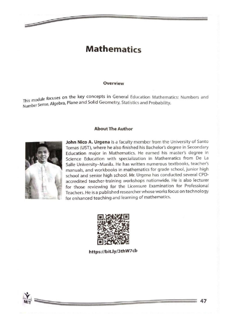 Mathematics LET Reviewer 1 | PDF