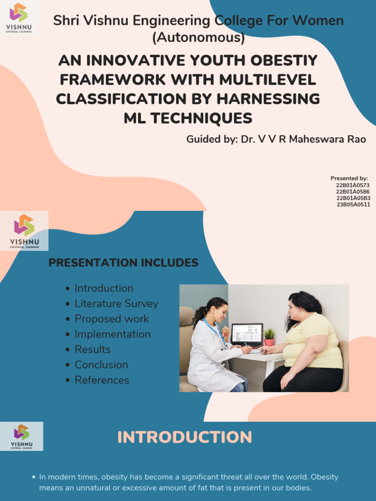 Obesity Prediction Mini Project - PPT | PDF | Support Vector Machine | Machine Learning