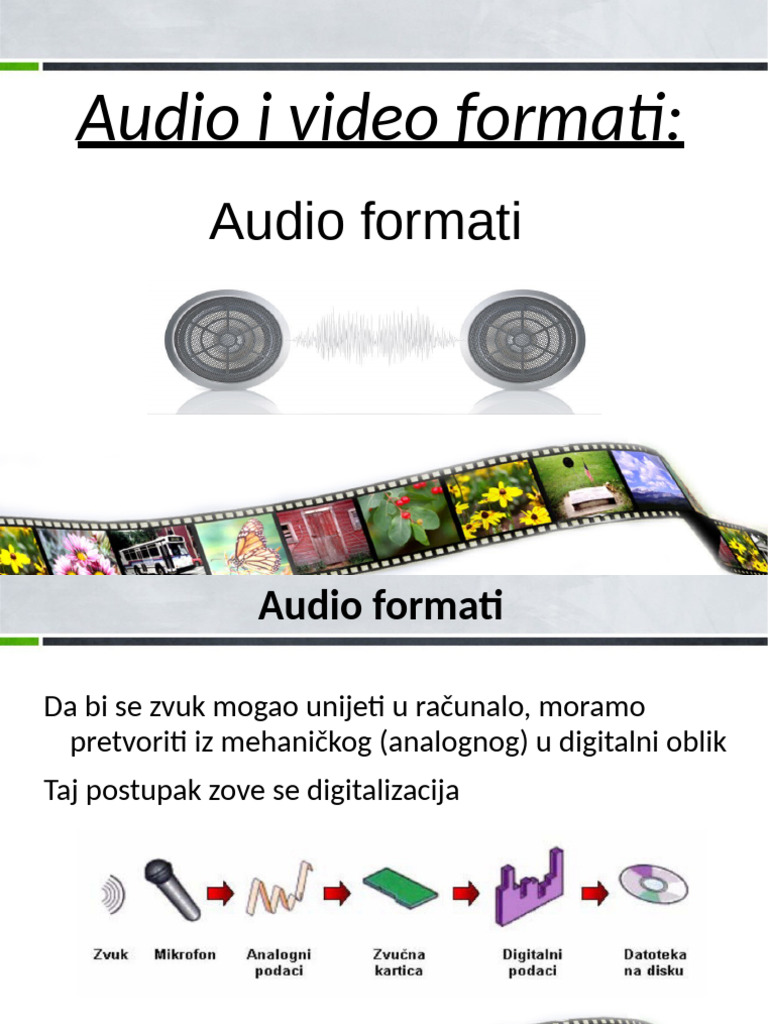 Audio I Video Formati LK VJ | PDF