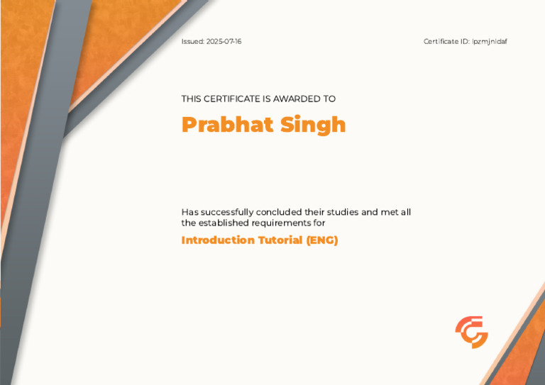 Prabhat Singh - 2025-07-16 | PDF