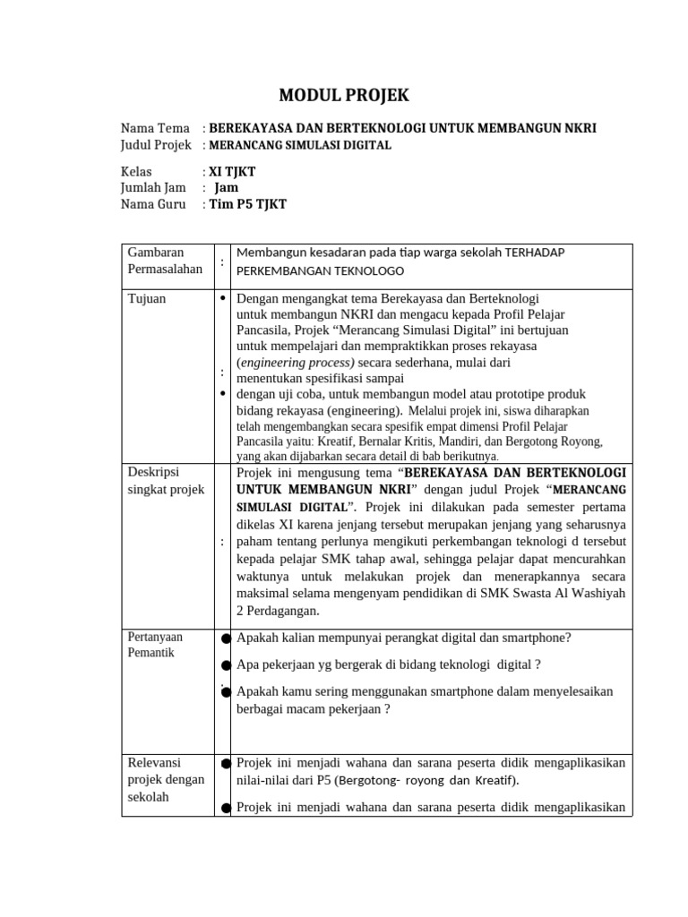 Merancang Simulasi Digital untuk NKRI | PDF