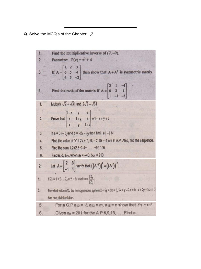 Maths-Winter Break Task Grade 11 | PDF
