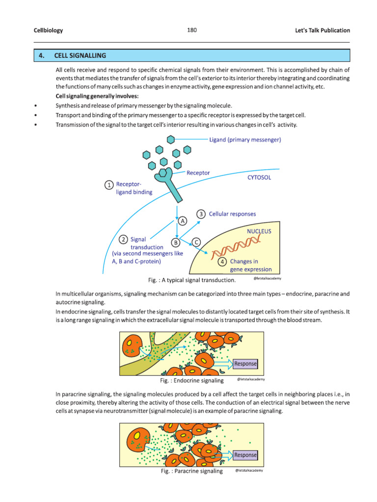 Letstalkacademy Cellbiology Cell Signal | PDF
