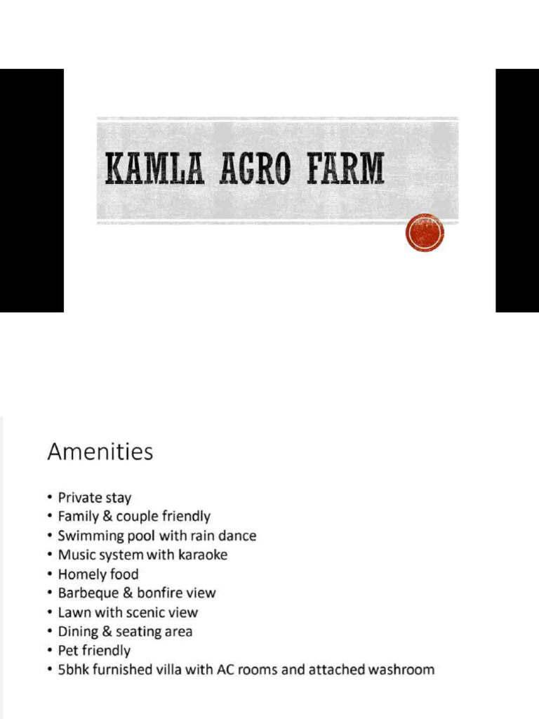 Kamla Agro Farm | PDF