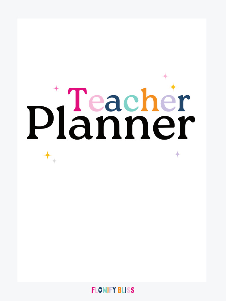 Free Teacher Planner | PDF