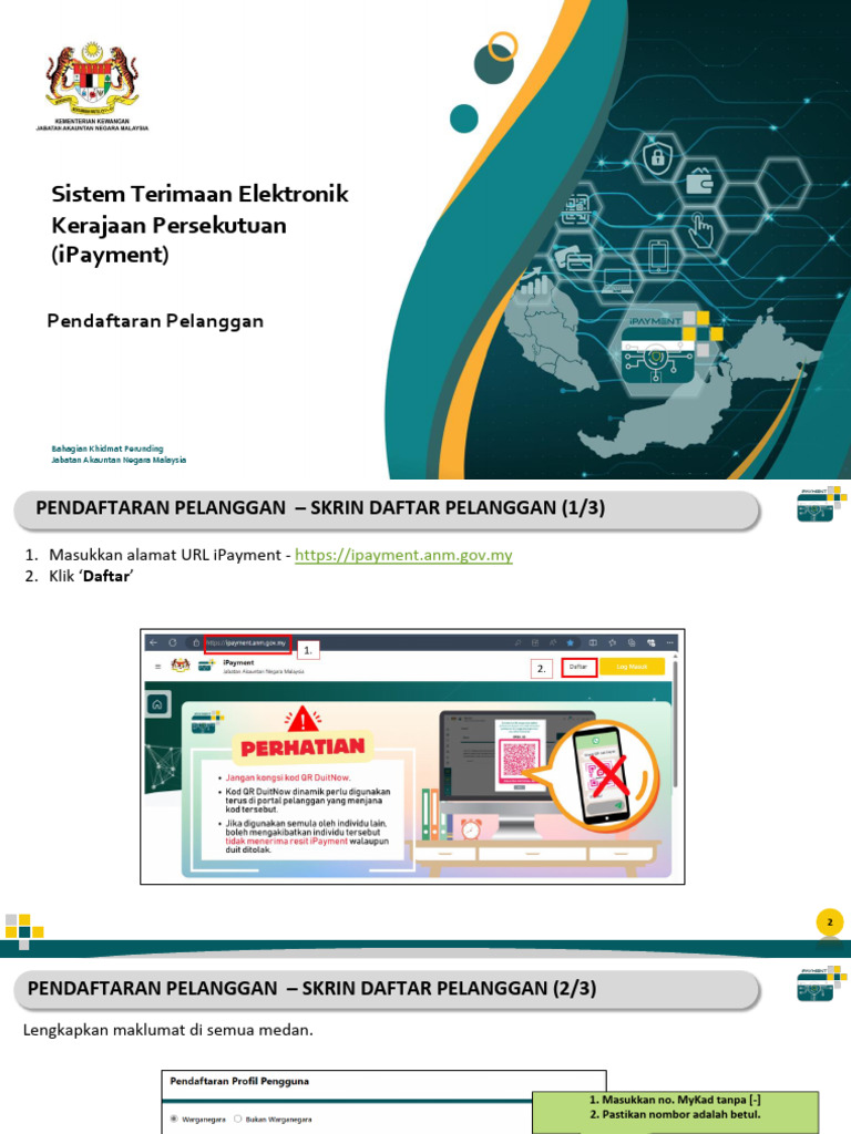 1 (1) .0 Manual Pendaftaran Ipayment | PDF