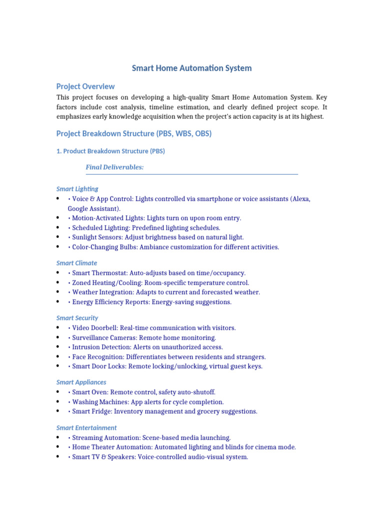 Smart Home Automation Project Enhanced | PDF | Automation | Lighting