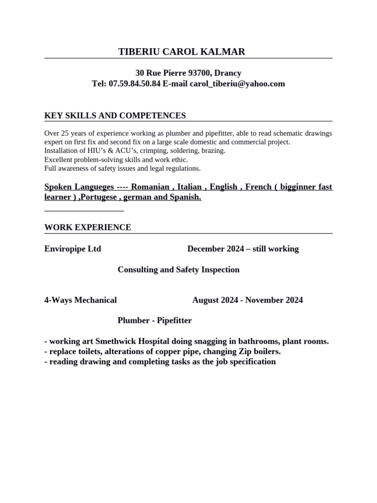 Tiberiu-Carol-Kalmar CV Update 2025 (Reparat) For Miss Butterfly in ...