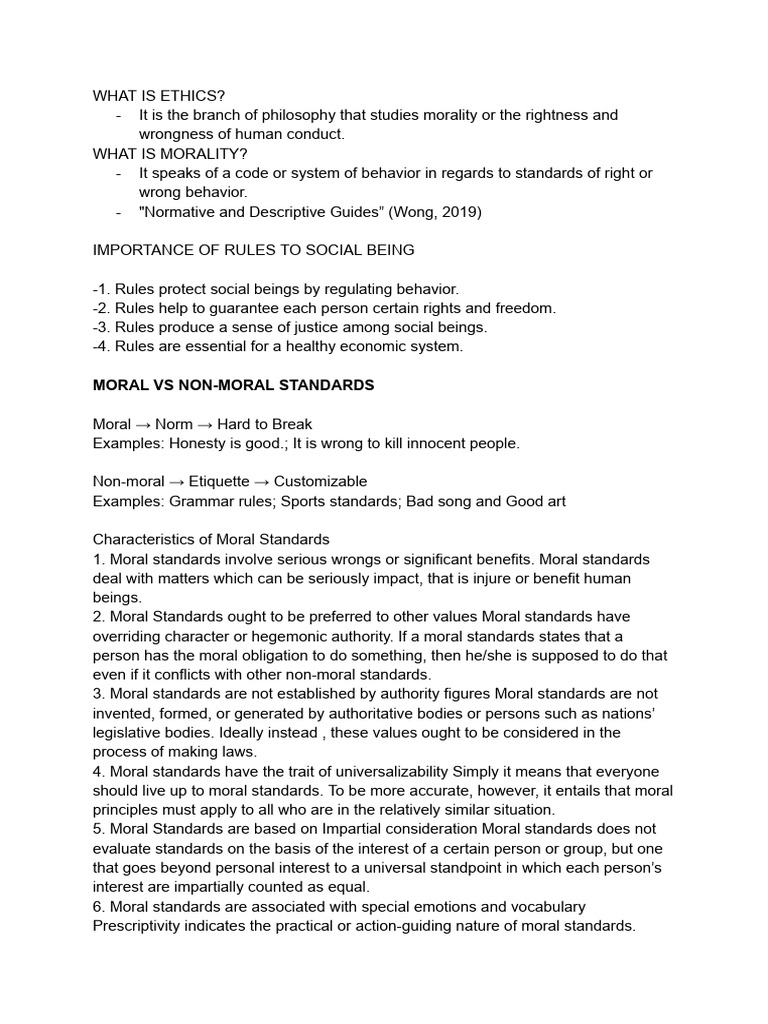 Module 1 - Ethics and Morality | PDF | Morality | Social Psychology