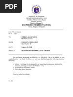 Designation As OIC | PDF