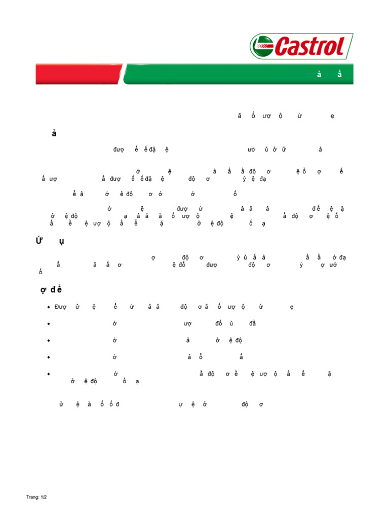Castrol | PDF