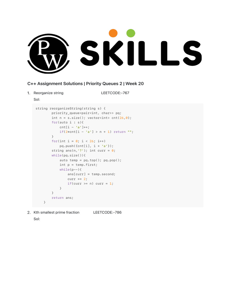 Heaps Solution To Assignment 02 Written DECODE DSA With C 2 0 6 | PDF | Computer Programming ...