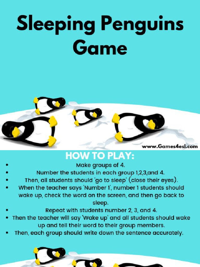 102 - Sleeping Penguins Game | PDF