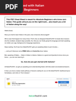 Dialogues in Italian. | PDF | Linguistics | Human Communication