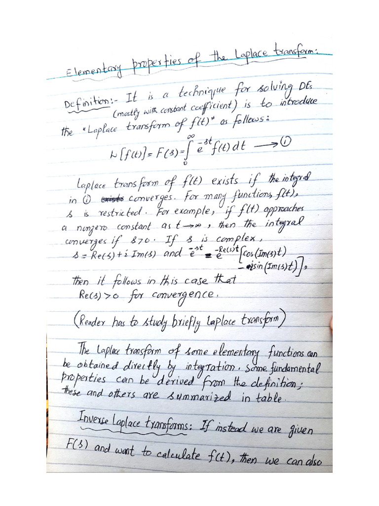 Laplace Transform To Solve PDEs | PDF