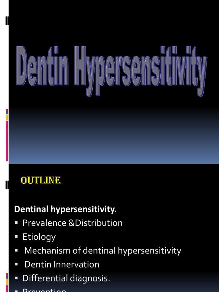 Dentin Hypersensitivity | PDF | Dentin | Human Tooth
