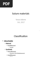 Sutures Comparison Chart | PDF | Surgical Suture | Chemical Substances