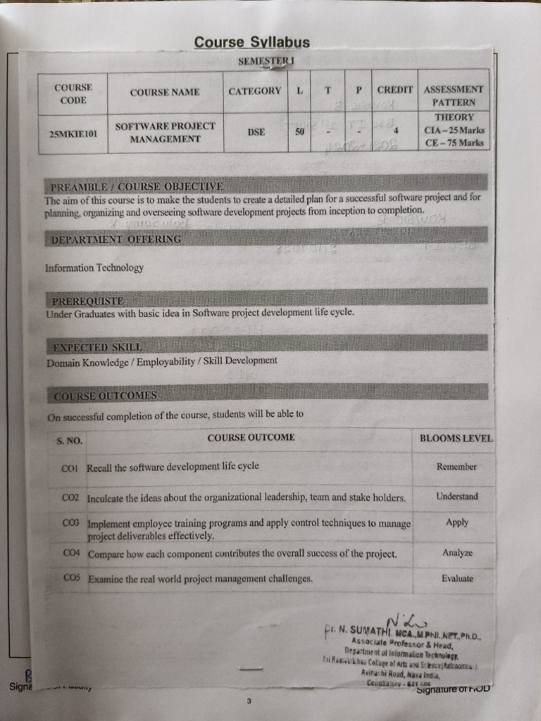 SPM Syllabus | PDF | Project Management | Evaluation