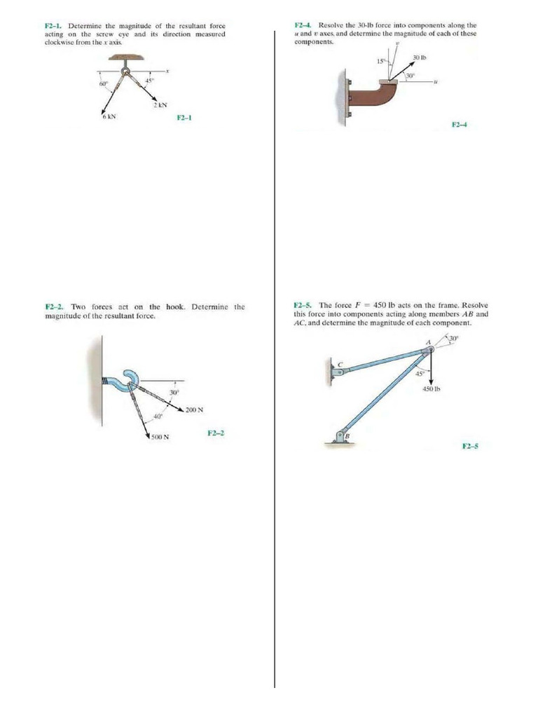 Mechanics Problem | PDF