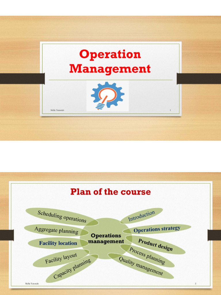 Operation Management Full | PDF
