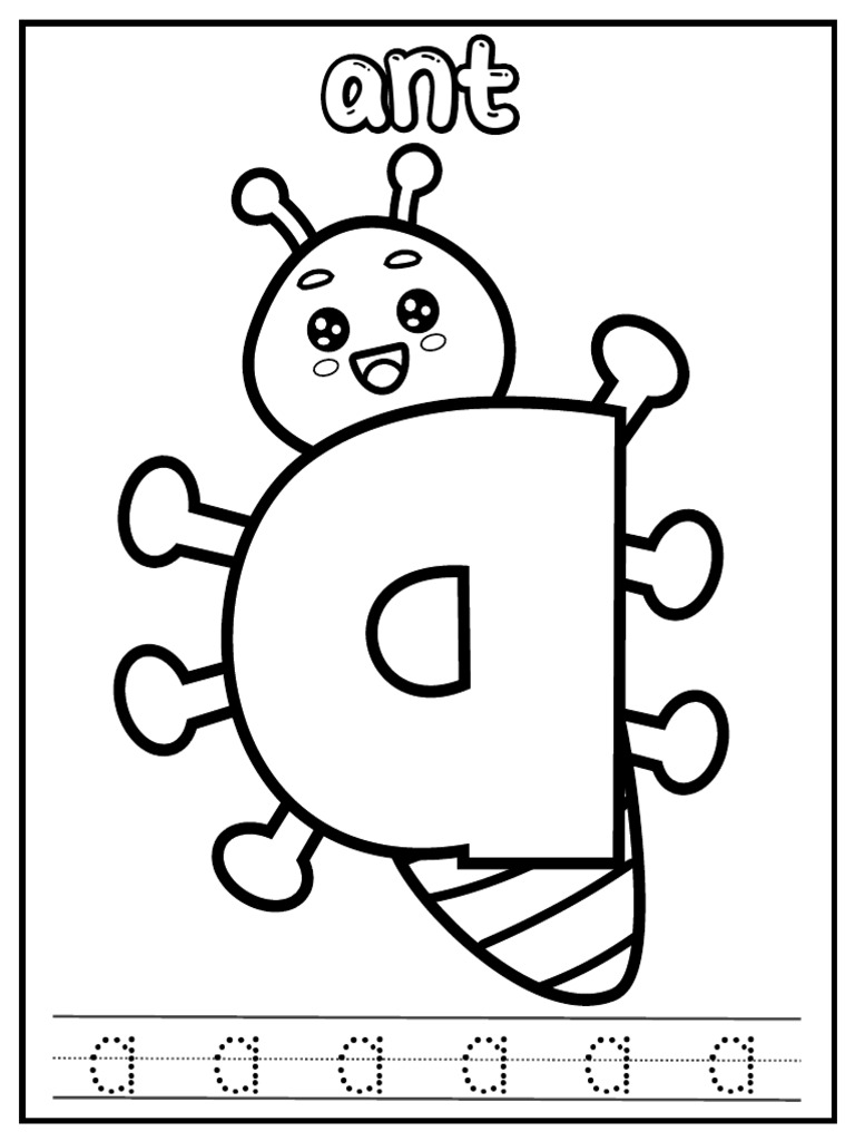 Lowercase Alphabet Coloring Pages | PDF