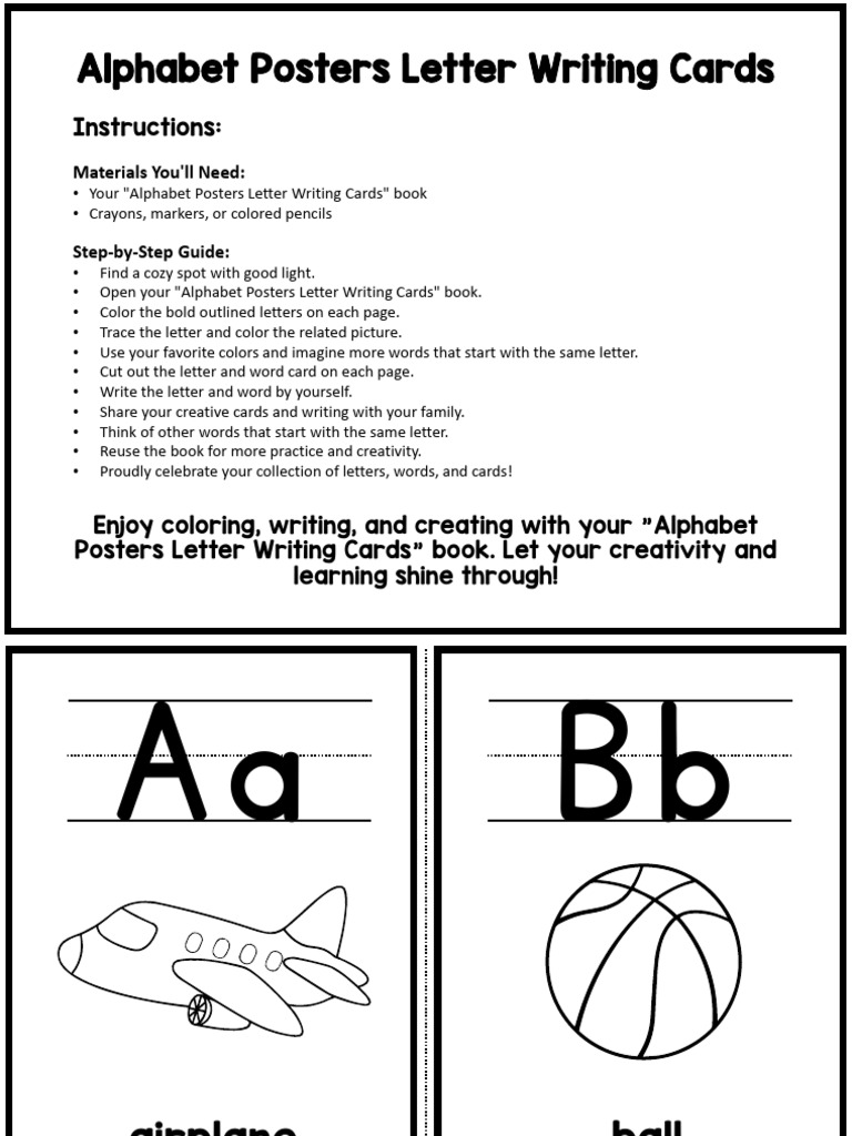 Alphabet Posters Letter Formation Cards Letter Tracing Bulletin Board ...