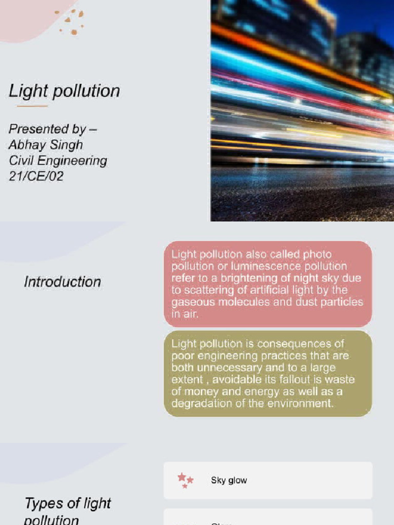 Lighting Pollution 1 | PDF