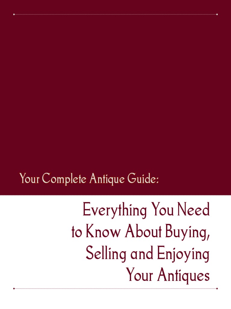 Antique Guide | Download Free PDF | Auction | Collecting
