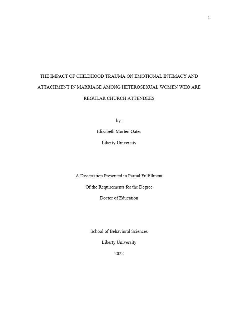 Full Text | PDF | Attachment Theory | Intimate Relationships