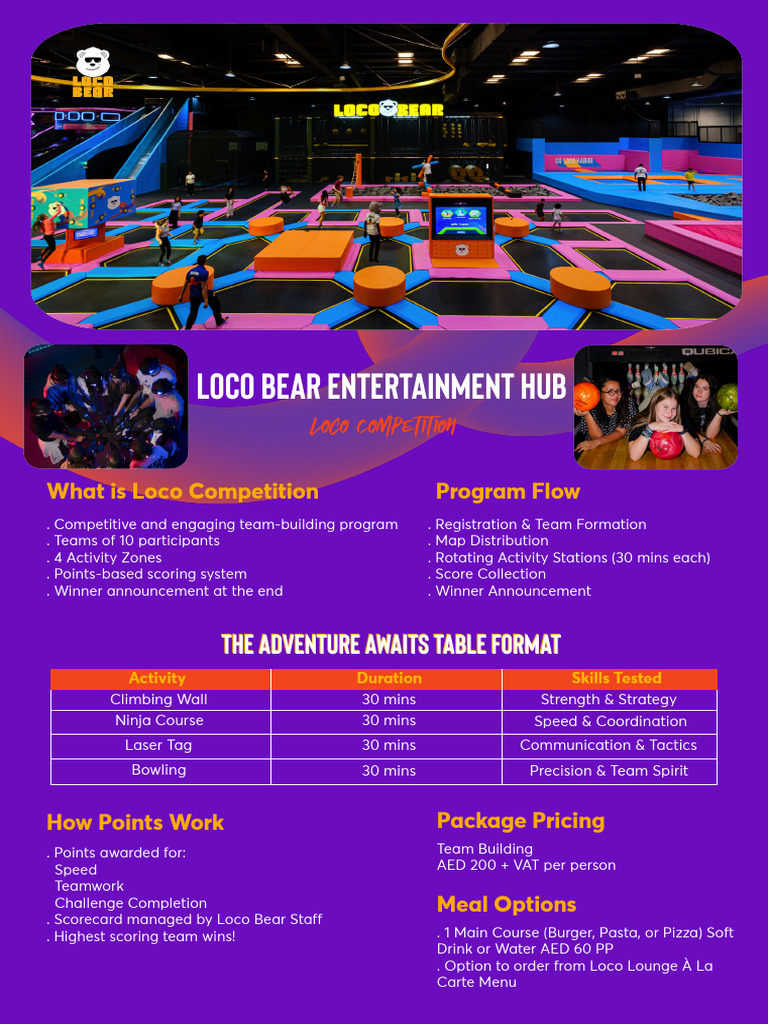 Loco Bear - Team Building New Package | PDF