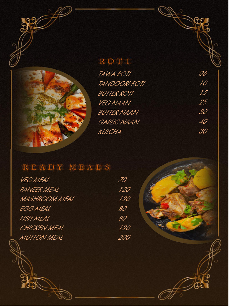 Indian Bread and Meal Options | PDF