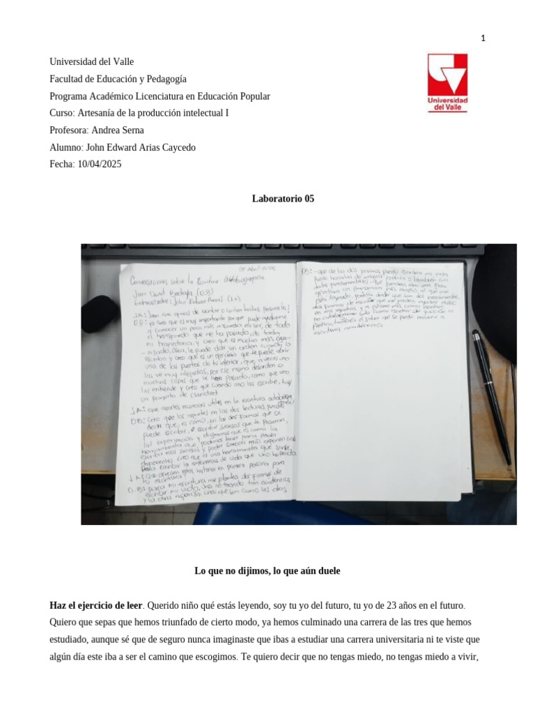 John Arias Laboratorio 05 | PDF