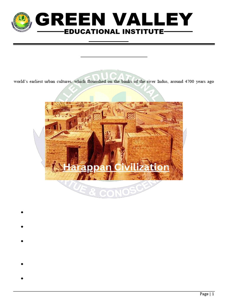 Class 6th History (In The Earliest Cities) | PDF