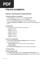 Complete P Block Elements JEE | PDF