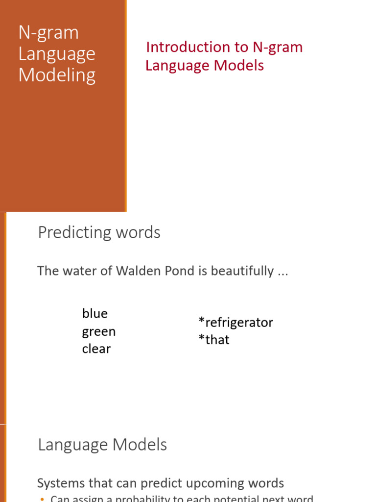 08 NLP - N-Gram Language Models | PDF | Applied Mathematics | Machine Learning