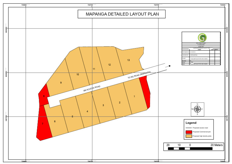 Mapanga Access Road Layout Plan | PDF