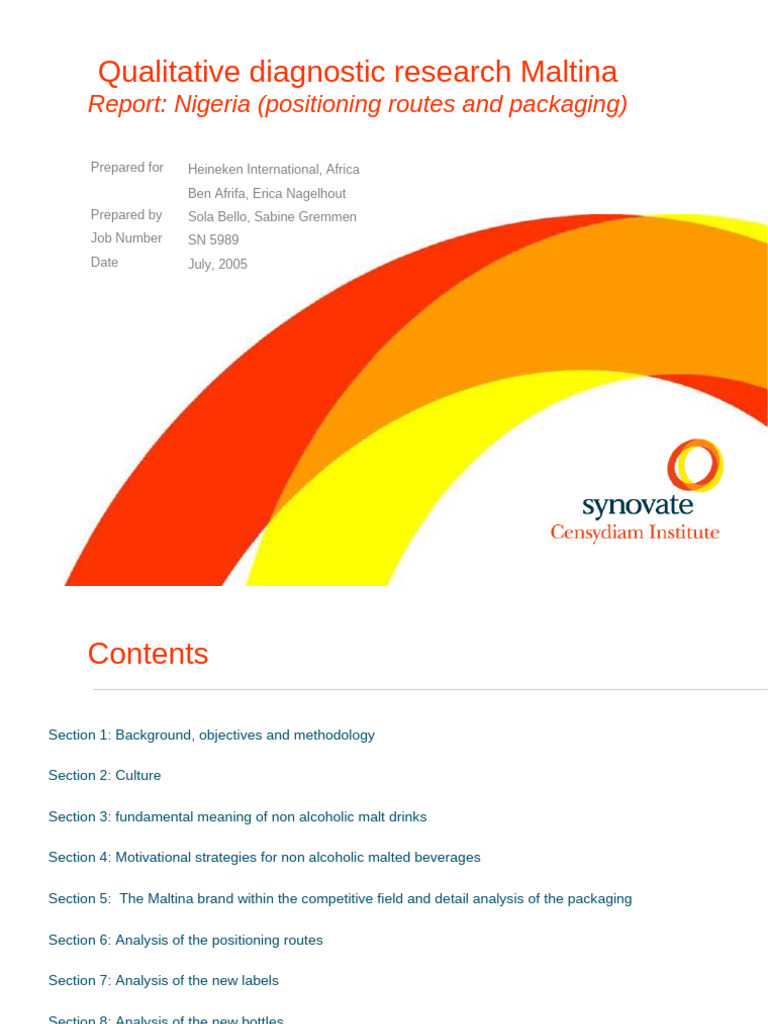 Maltina Brand Analysis and Relaunch Strategy | PDF | Brand | Drink