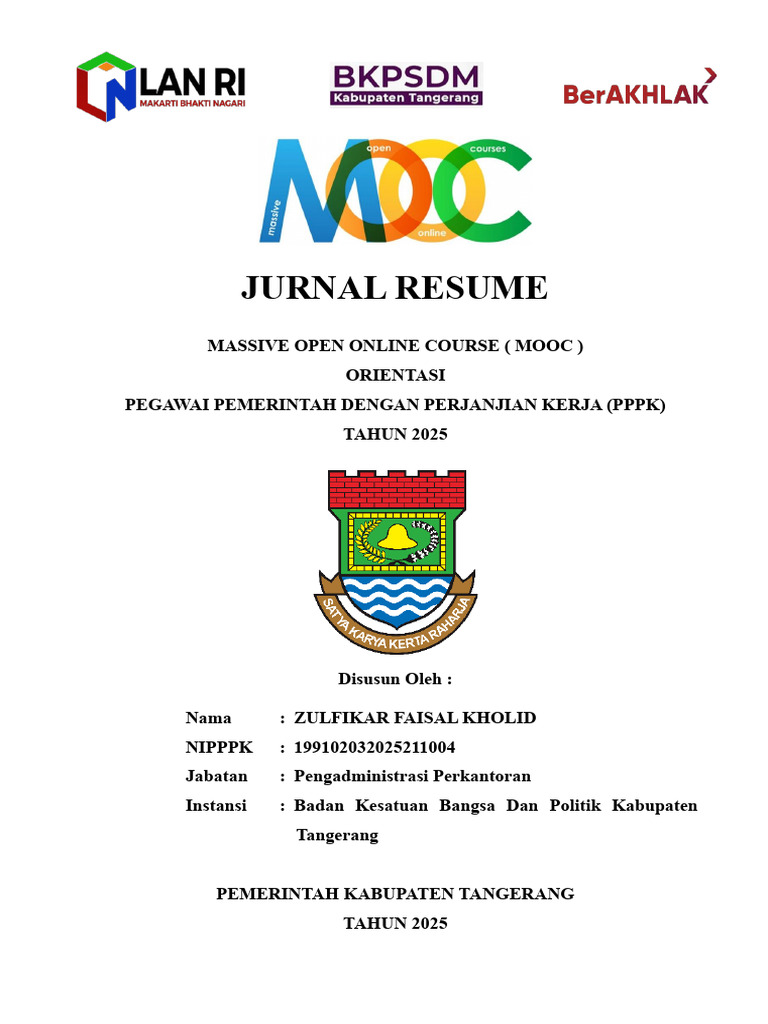 Resume MOOC PPPK 2025 untuk ASN | PDF