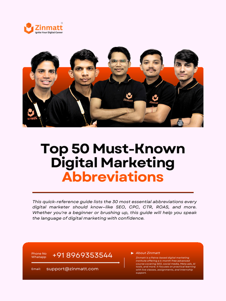 Essential Digital Marketing Abbreviations | PDF | Search Engine ...